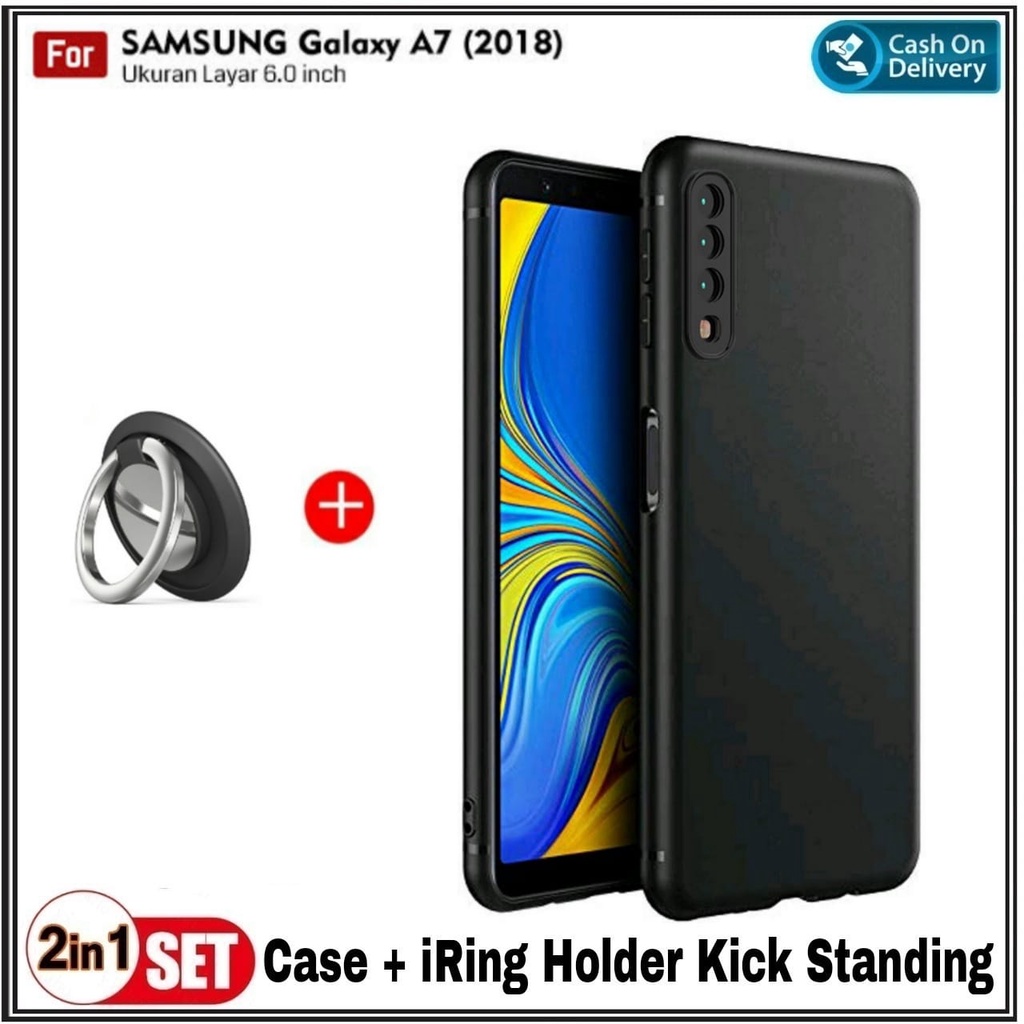 Jual Case Samsung Galaxy A7 2018 Soft Case Premium Casing I RING Slim ...