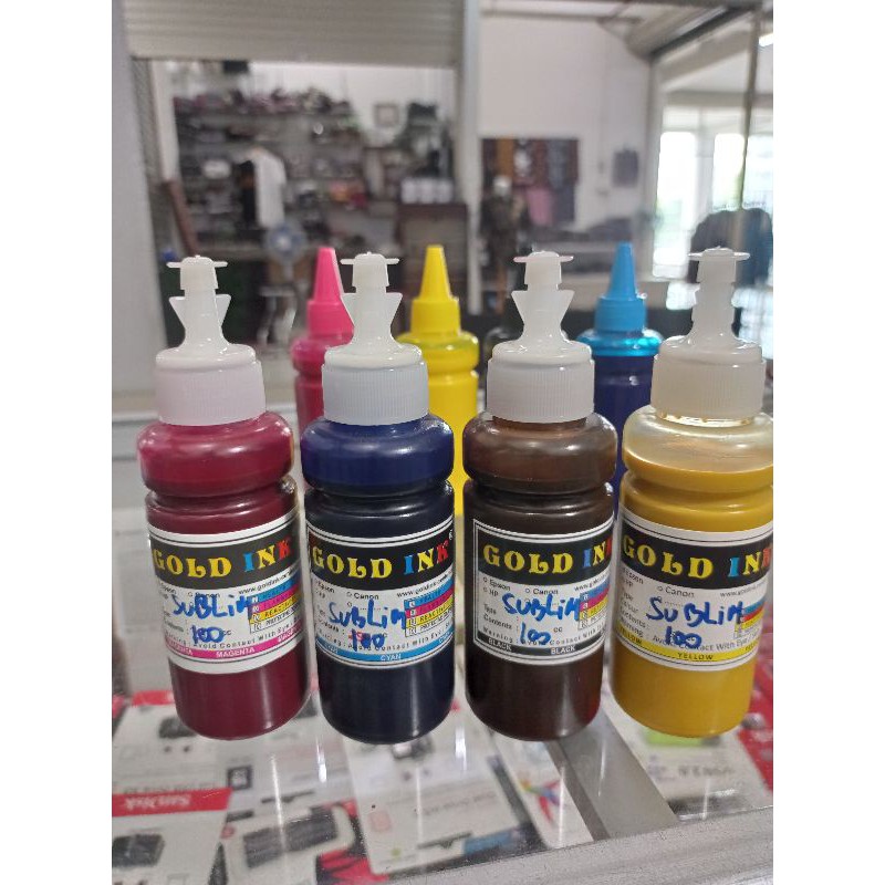 Jual TINTA SUBLIM GOLD INK ,KUALITAS BAGUS (IMPORT) ,AMAN BUAT ...