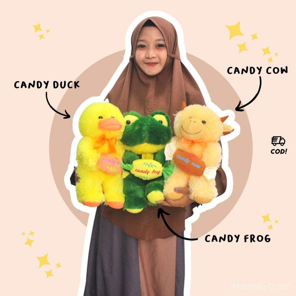 Jual BONEKA CANDY FROG DUCK COW / KATAK KODOK BEBEK SAPI / BONEKA ...