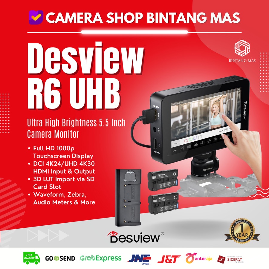 Jual Desview R6 Ultra High Brightness 5.5 Inch Camera Monitor | Shopee ...