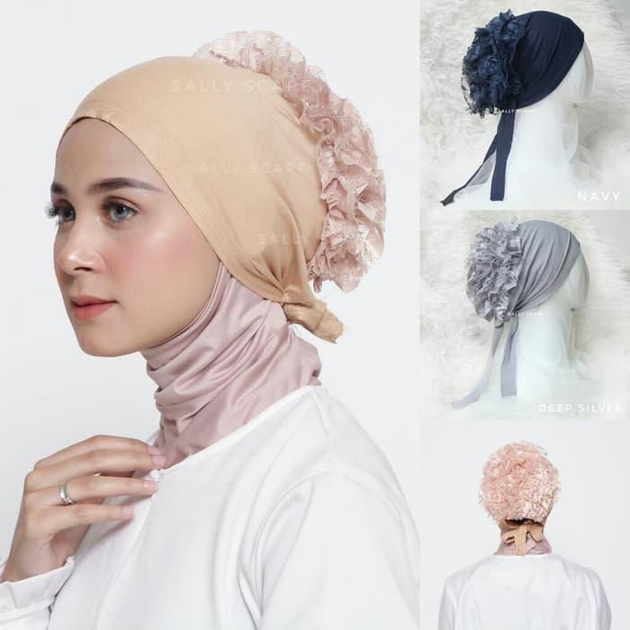 Jual Ciput Turki Cepol Renda Brukat Dalaman Turki Bahan Kaos Spandek ...
