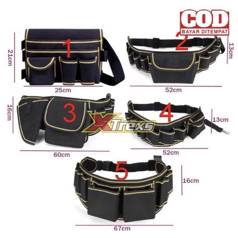 Jual TAS PERKAKAS TAS BANGUNAN TAS BENGKEL TAS Perkakas kunci obeng bor ...