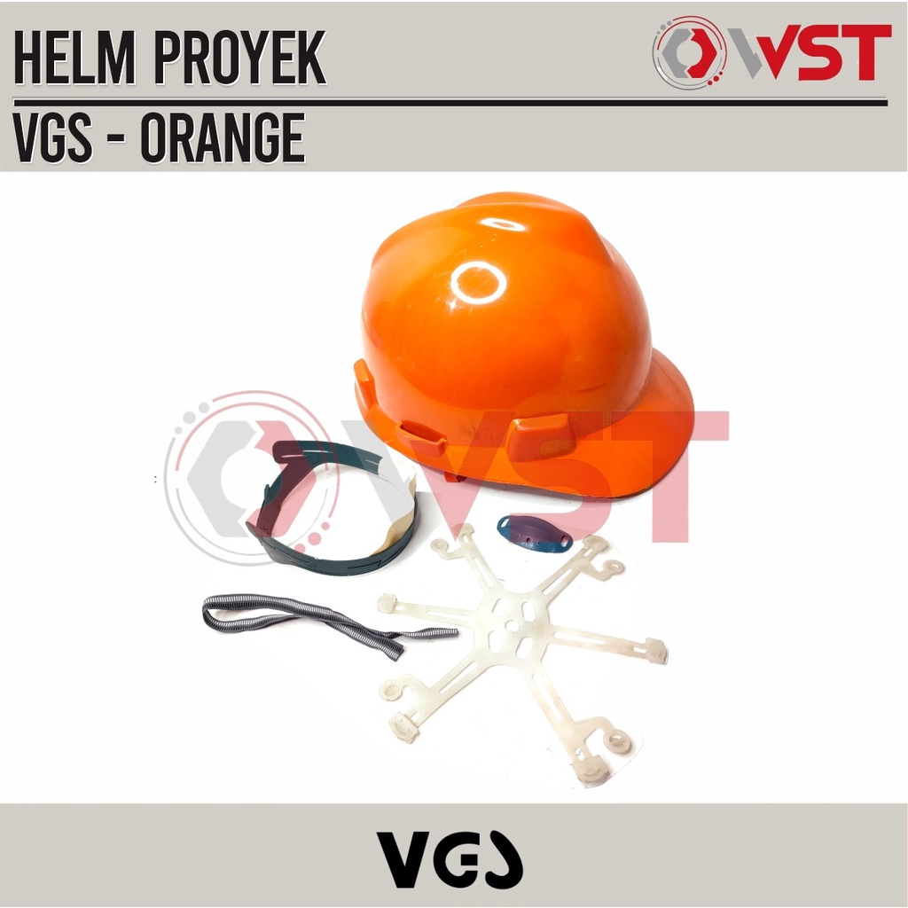 Jual VGS Helm Proyek Orange / Safety Helmet Orange Oranye | Shopee ...