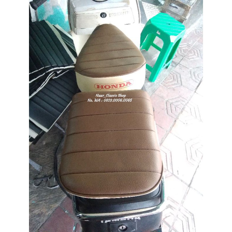 Jual Jok Pisah Jahit Depan Belakang Tanpa Dudukan Jok Honda C70 Pispot ...