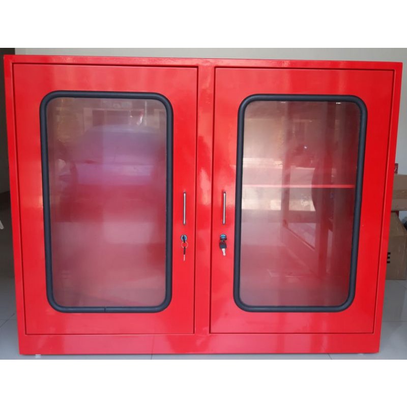 Jual Box APD / Safety Cabinet Plat Besi Kecil 2 pintu Size: T 100 x P ...