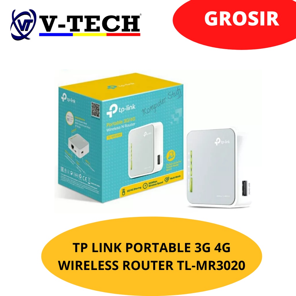 Jual TP LINK PORTABLE 3G 4G WIRELESS ROUTER TL-MR3020 | Shopee Indonesia