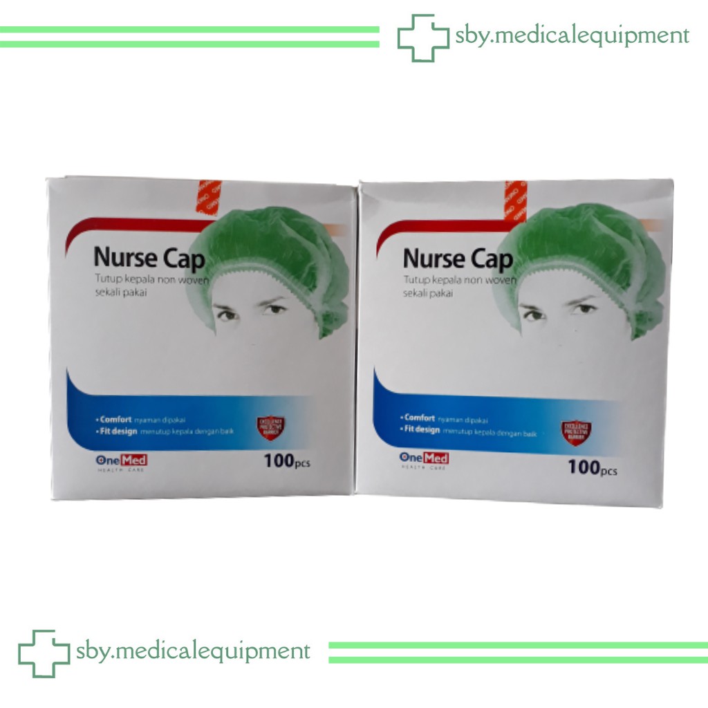 Jual Nurse Cap Medis Onemed 100pcs Tutup Kepala Medis non Woven Onemed ...