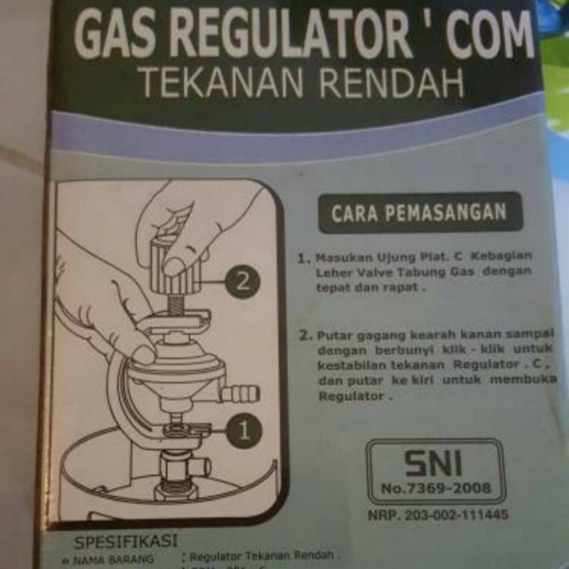 Jual Regulator Gas Com 201 M Destec Tekanan Rendah Meter 201M Pengaman ...