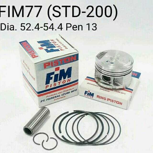 Jual Piston set FIM 77 original 100% Vario 125 std 25 50 75 100 150 200 ...