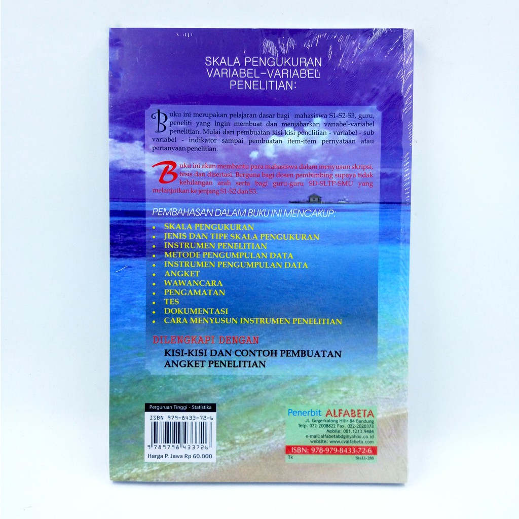 Jual Skala Pengukuran Variabel Variabel Penelitian - Riduwan | Shopee ...