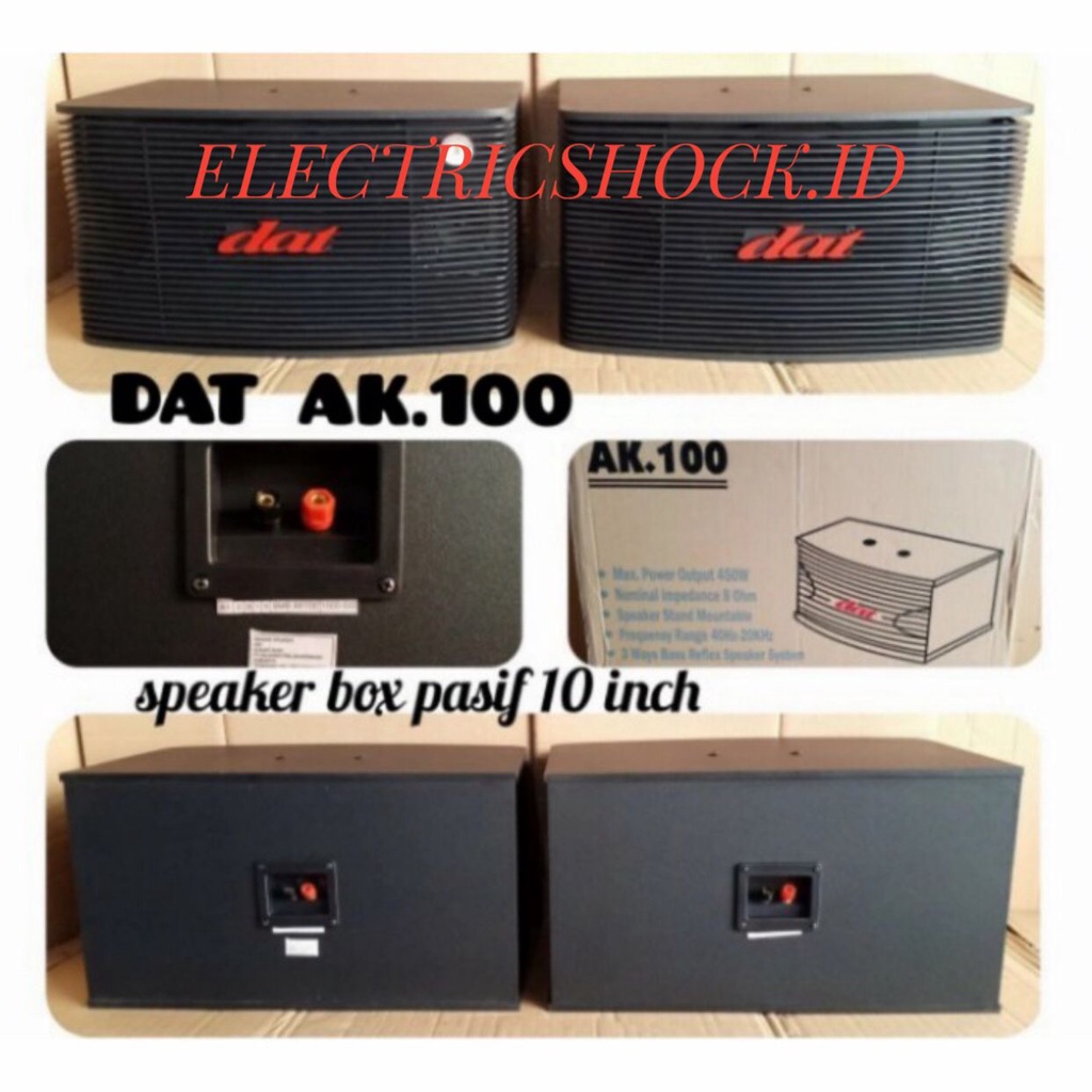 Jual SPEAKER PASIF DAT AK 100 / DAT AK100 ORIGINAL 10 INCH 2 PCS | Shopee Indonesia