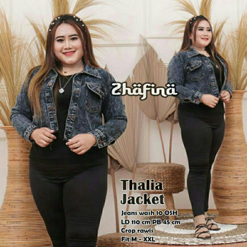 Jual Outer Crop Top Jacket Jeans Jumbo Oversize Jaket Wanita Terbaru ...