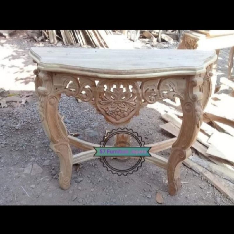 Jual Meja konsul ukir jepara - Meja telepon hias tembok kayu jati ...