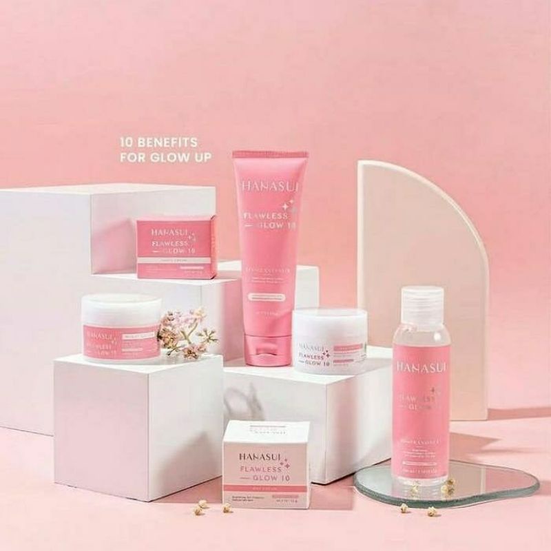 Jual Hanasui Bundle Flawless Glow 10 (isi 4 item) | Shopee Indonesia