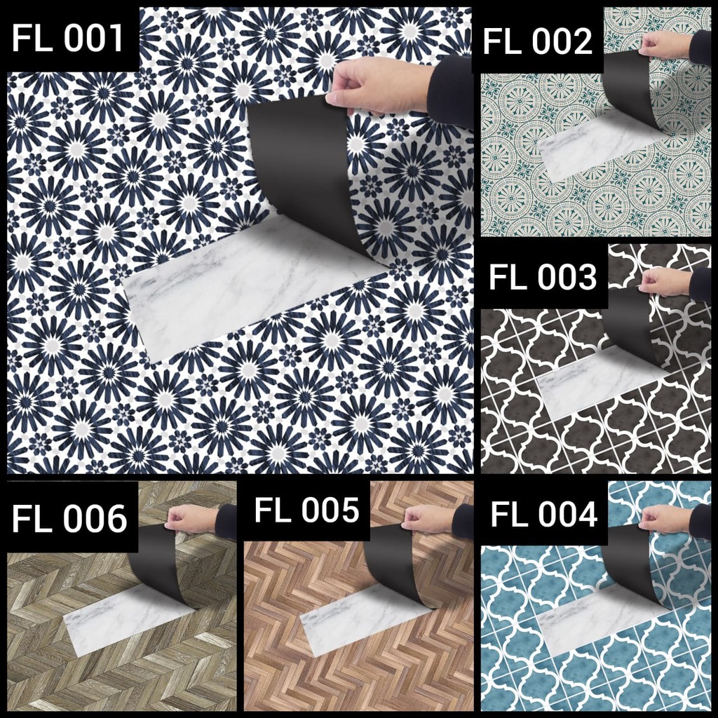 Jual WALLPAPER FLOORING PVC STICKER LANTAI STIKER DAPUR TEGEL KERAMIK ...
