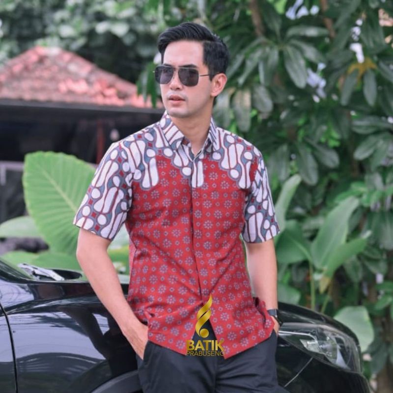 Jual BATIK PRABUSENO ORI MOTIF BASUDEWA KEMEJA BATIK PRIA LENGAN PENDEK ...