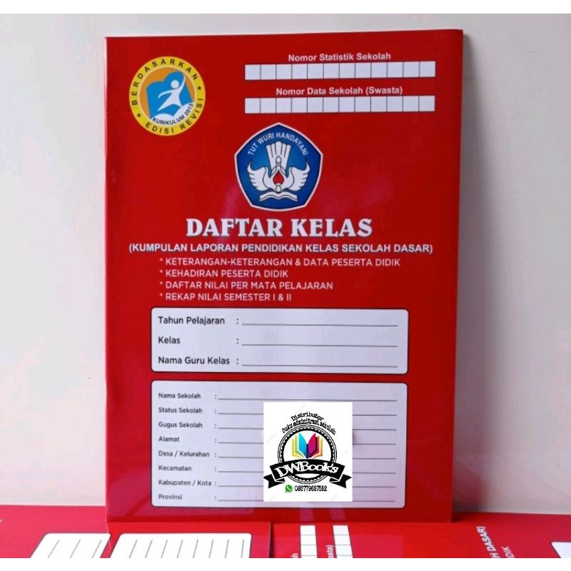 Jual buku daftar kelas/nilai SD K13 ( 1 paket isi 12 buku ) | Shopee ...