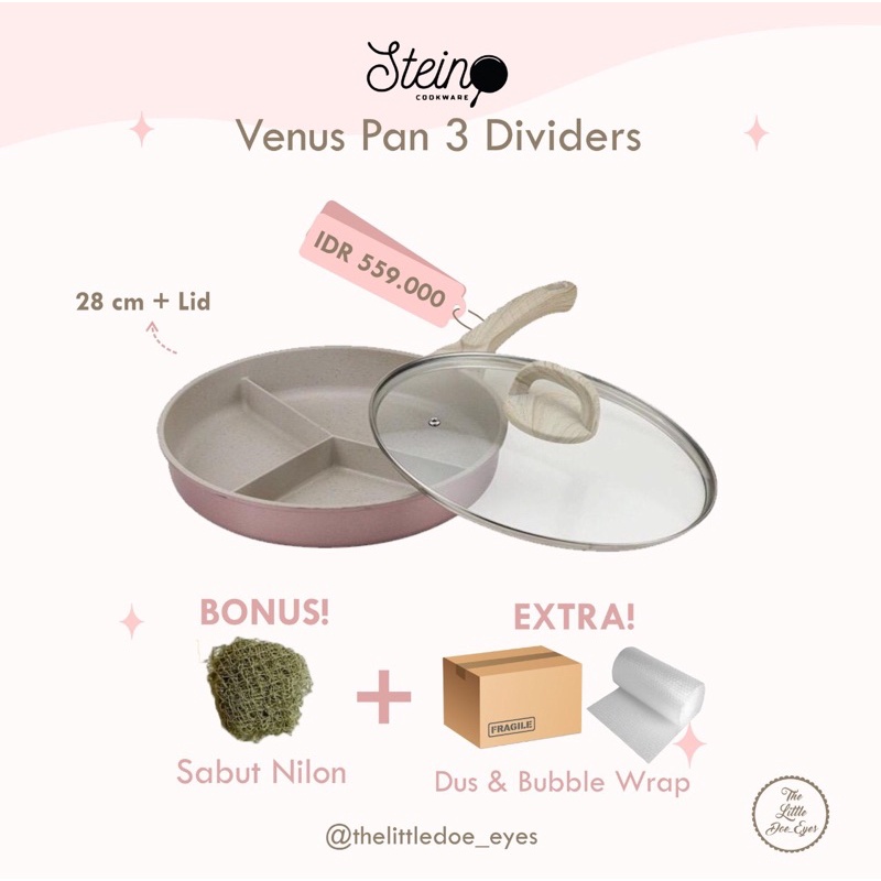 Jual Stein Venus Pan 3 Dividers | Shopee Indonesia