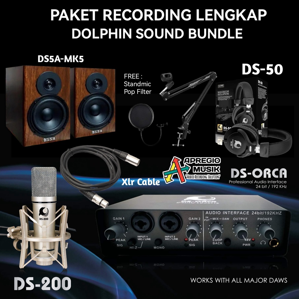 Jual Paket Recording Dolphin Sound DS Orca DS5A DS200 DS50 Super ...