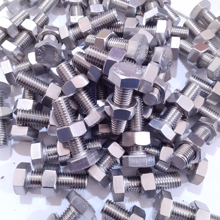 Jual Baut Mur Stainless m16 x 55 SUS 304 Baut Sus THE 16 x 55 Baut | Shopee Indonesia