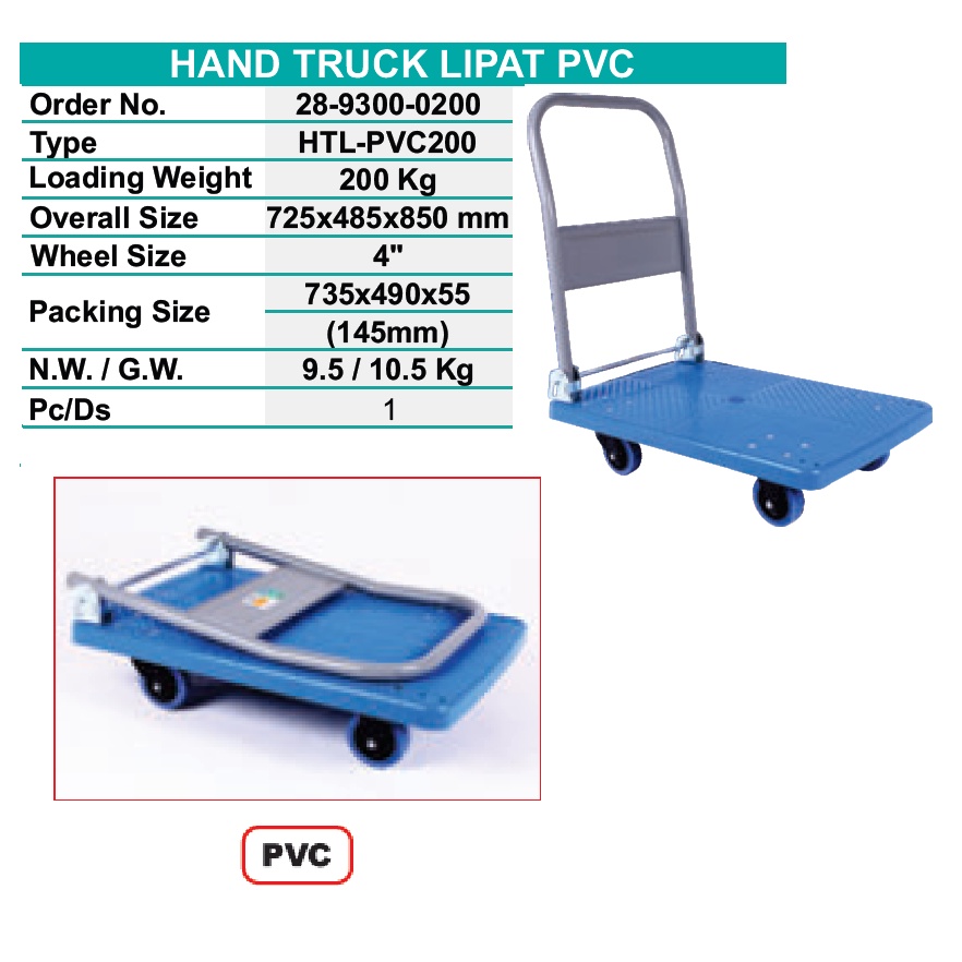 Jual WIPRO Trolly Dorong Heavy Duty 200kg - Kereta Dorong Barang ...