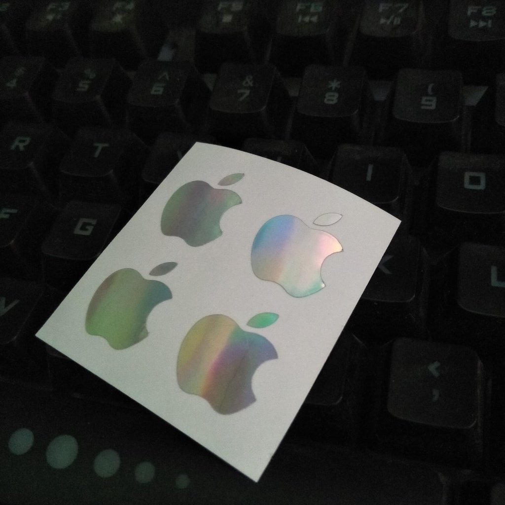 Jual Sticker stiker apple logo apple varian warna metalik | Shopee ...