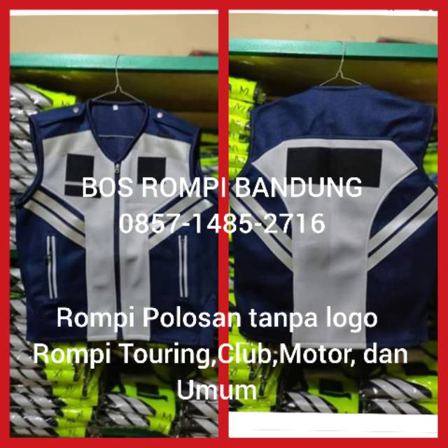 Jual Rompi Touring Club Motor dan Umum Polosan tanpa logo | Shopee ...