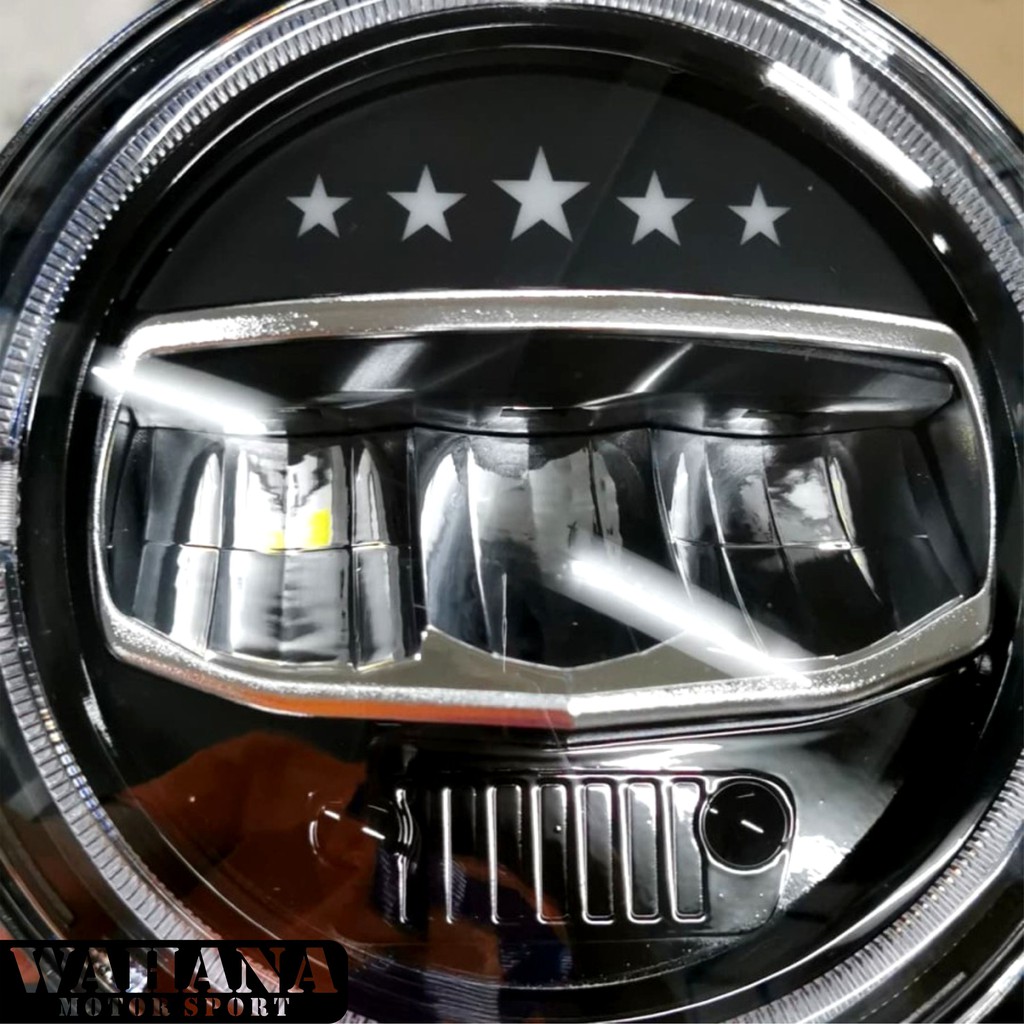 Jual Road Hacker Headlamp Lampu Besar Bulat LED 7 Inch Jeep Wrangler JK ...