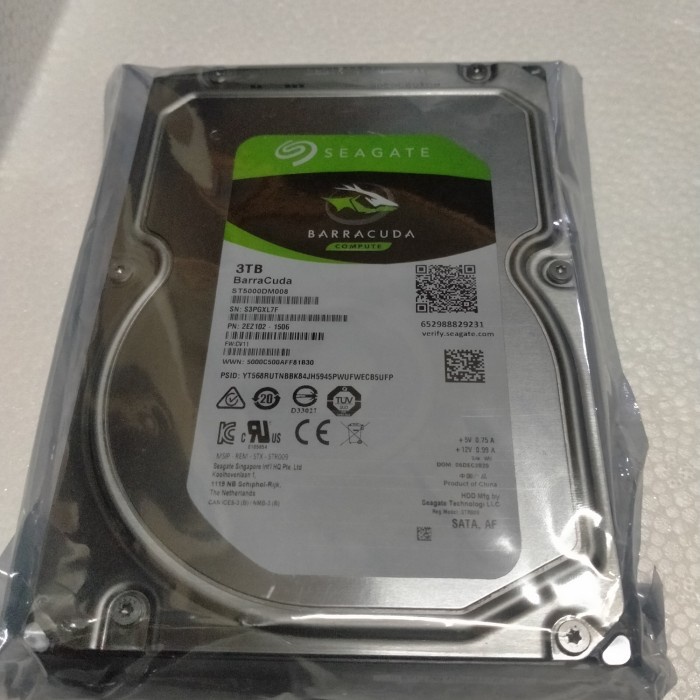 Jual NEW Hardisk /HDD Pc 3TB Seagate Barracuda 7200 Rpm New -Hardisk ...