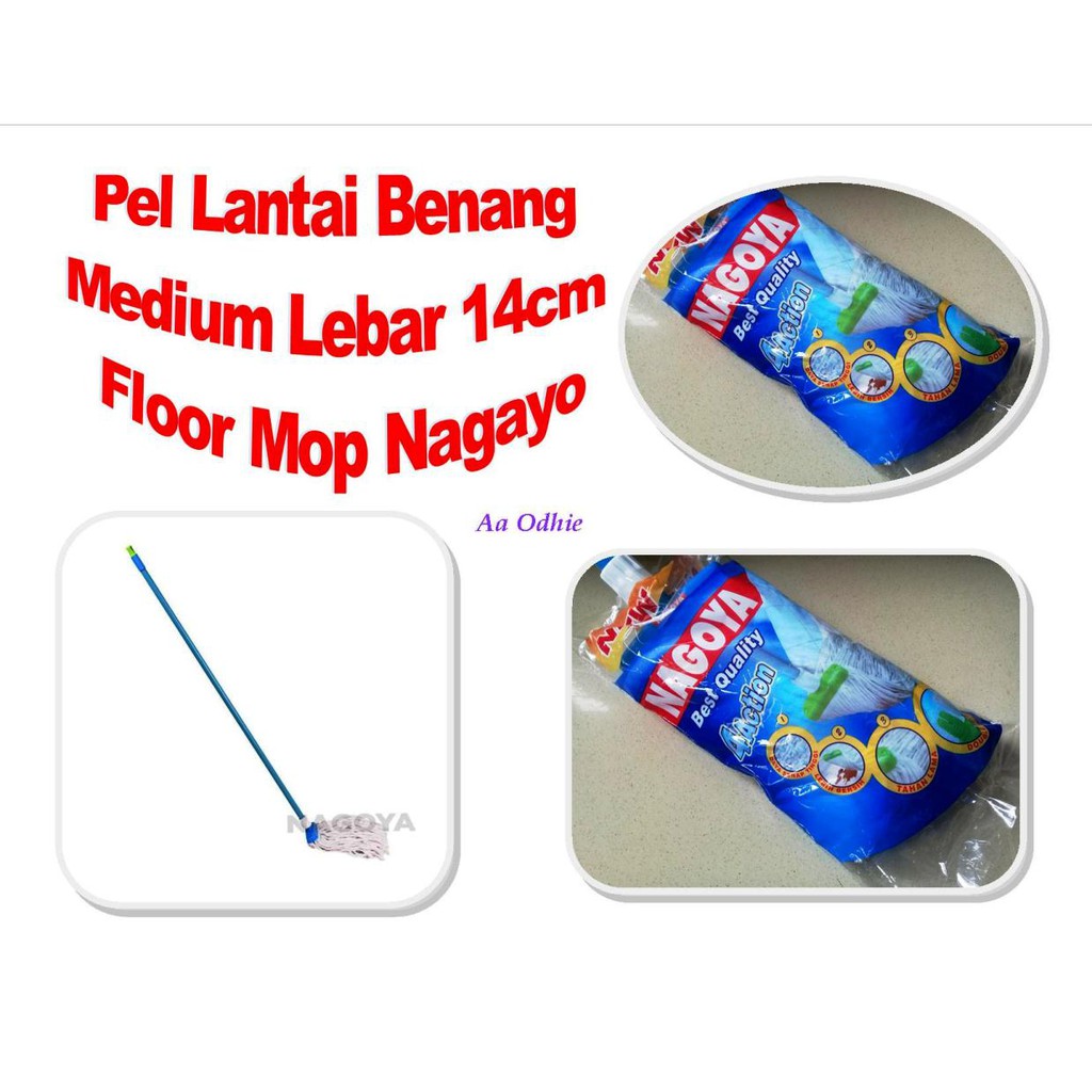 Jual Pel Lantai Benang Medium Lebar 14cm Floor Mop Nagoya - Only Gojek Grab | Shopee Indonesia