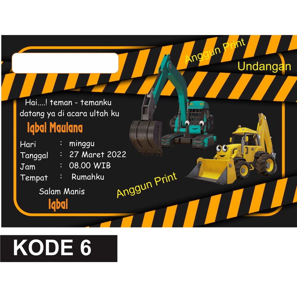 Jual Undangan ultah Unik- Undangan Cantik -Undangan Ultah - Undangan ...