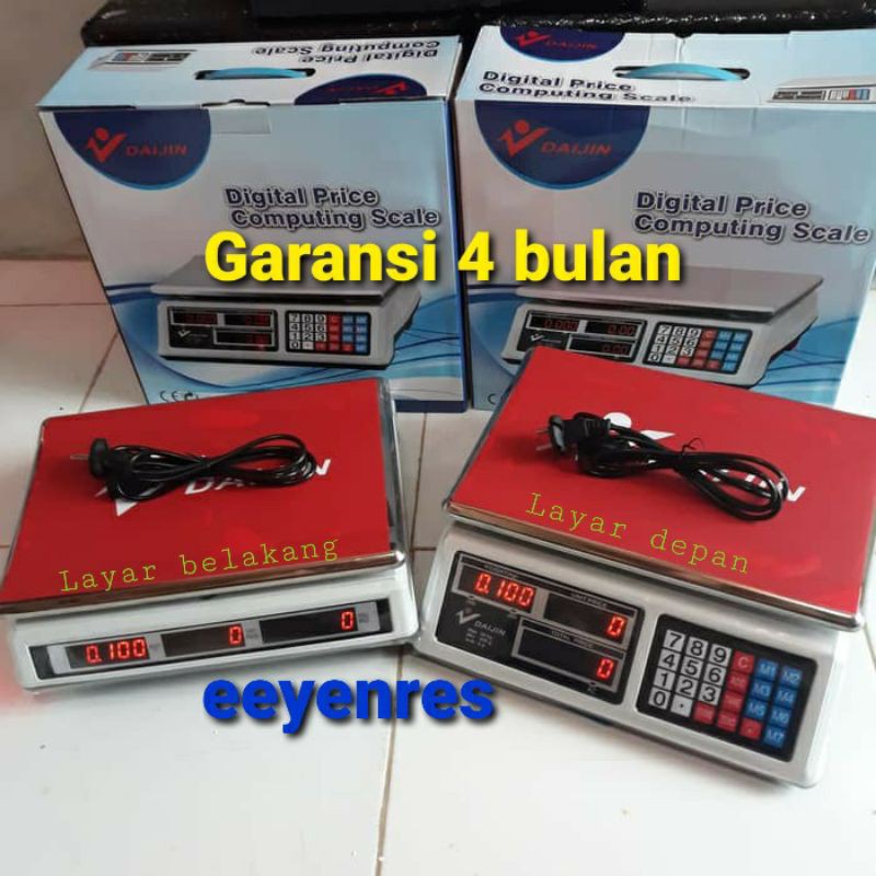 Jual Timbangan Digital Meja Laundry Barang Buah Sembako DAIJIN 30kg | Shopee Indonesia