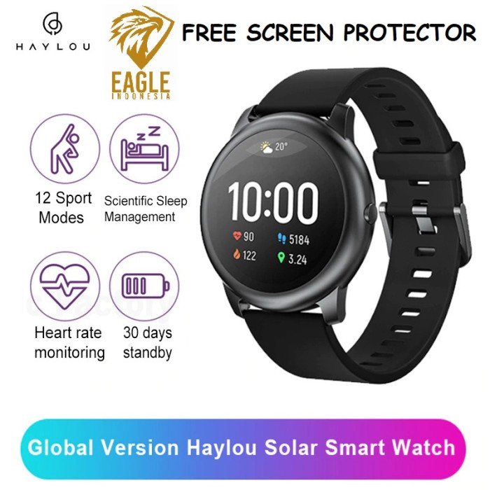 Jual Xiaomi HAYLOU LS05 Solar Smartwatch Touch Screen IP68- ENGLISH ...