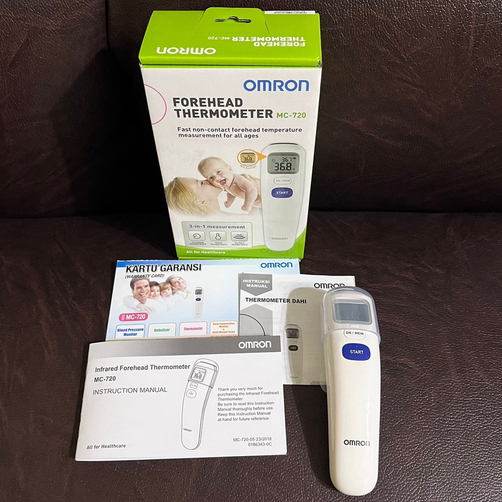 Jual TERMOMETER DAHI OMRON MC 720 / NON CONTACT FOREHEAD THERMOMETER ...