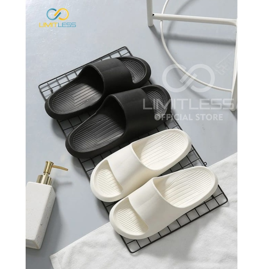Jual Sandal Pria Limitless Slop Casual Simple Sandal Slide Pria Polos ...