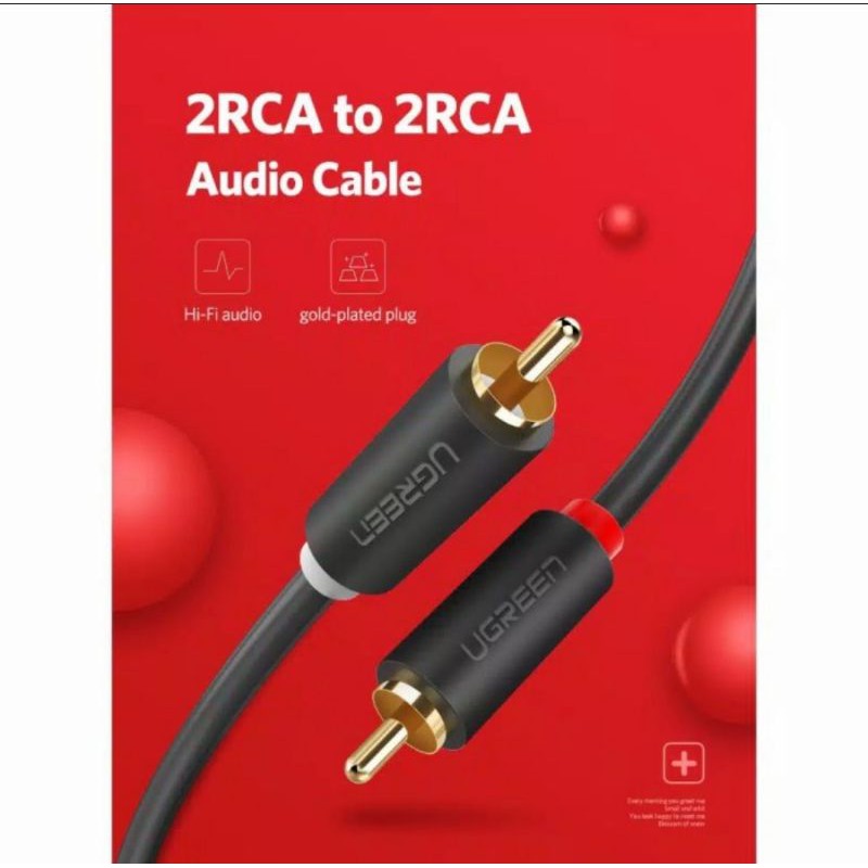 Jual UGREEN RCA to RCA to 2RCA to 2RCA Male Gold Plated Audio Cable ...