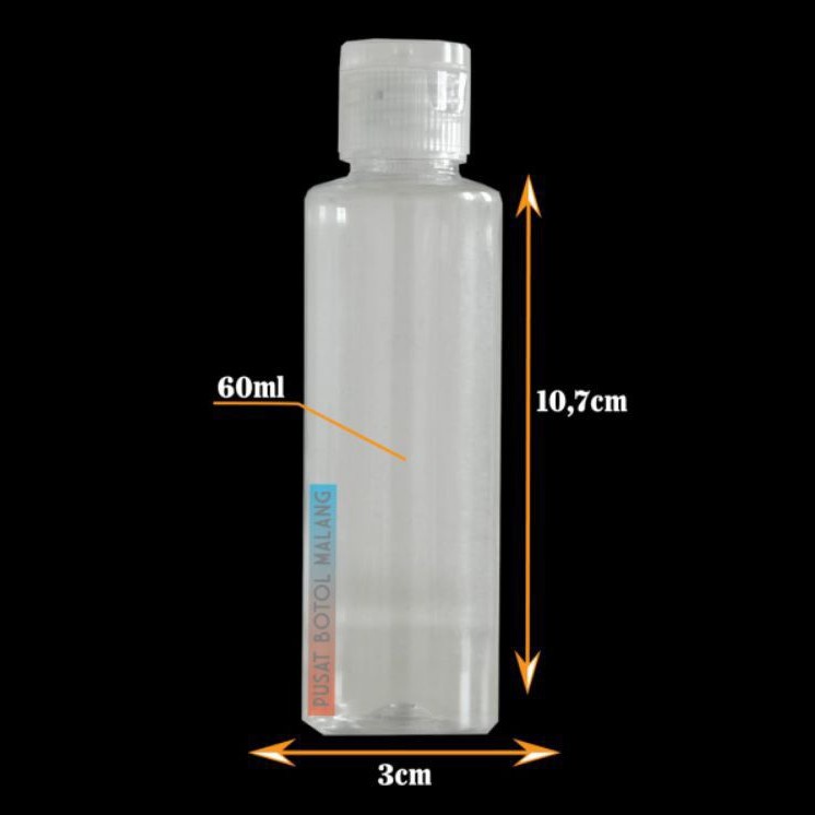 Jual Botol RF 60ml fliptop (natural natural) | Shopee Indonesia