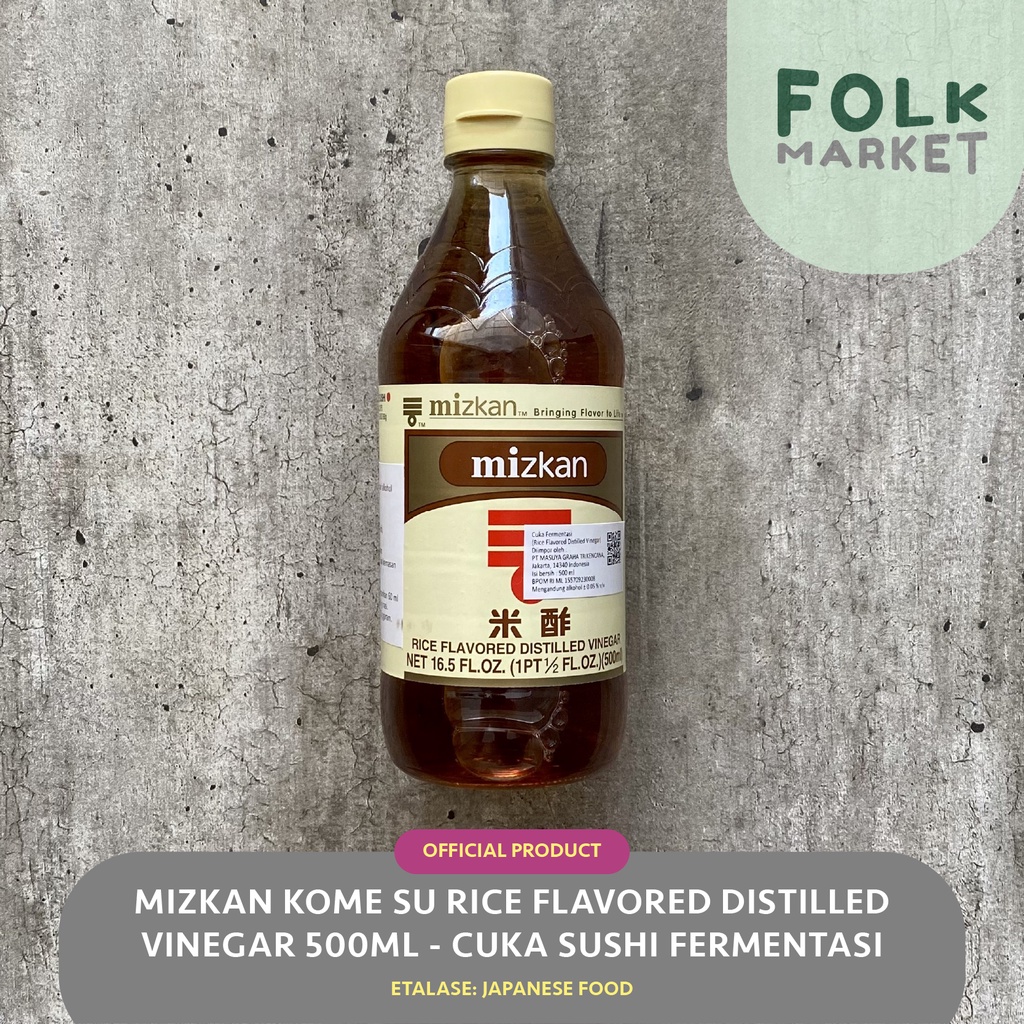 Jual MIZKAN Kome Su 500ml - Rice Flavored Distilled Vinegar / Cuka Sushi Jepang | Shopee Indonesia