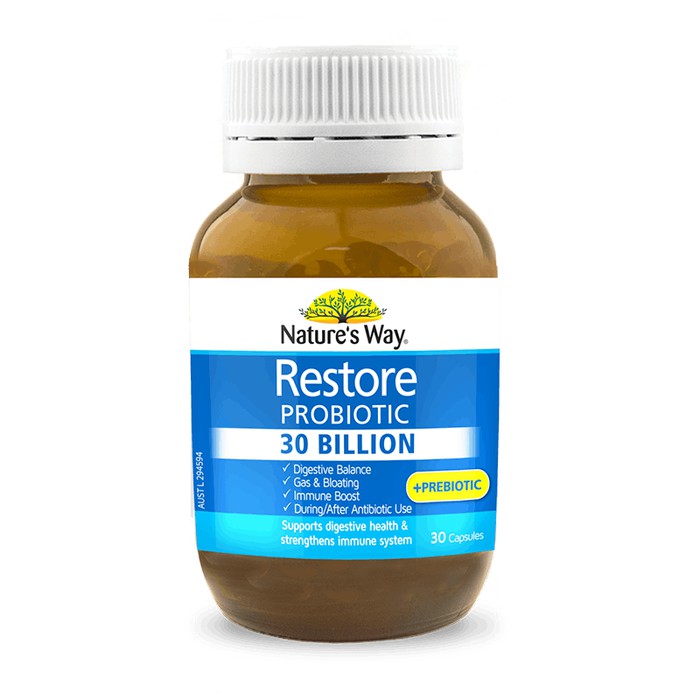 Jual NATURE'S WAY Restore Probiotic 30 Billion Support Digestive Health ...