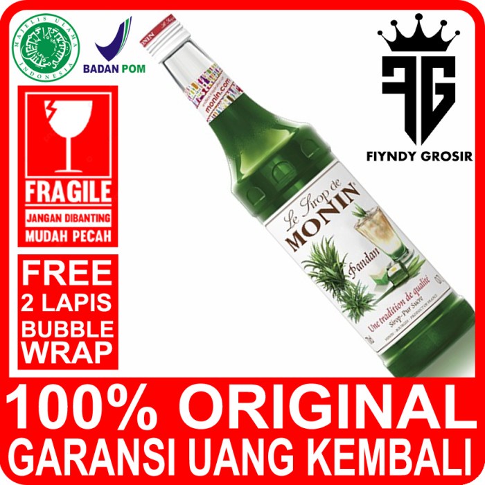 Jual MONIN PANDAN Syrup 700ml | Shopee Indonesia
