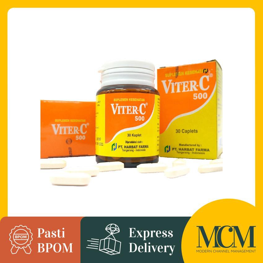 Jual Viter-C Vitamin C 500 MG - 30 Kaplet - Meningkatkan Daya Tahan ...