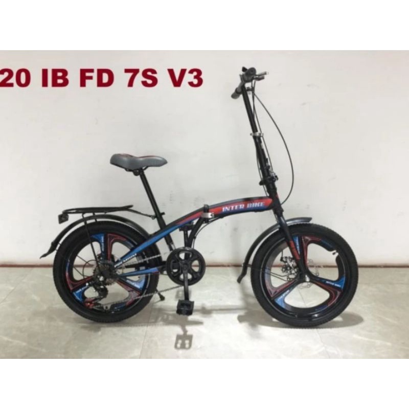 Jual Sepeda lipat 20 inch Interbike 7 speed Velg Racing Alloy | Shopee ...