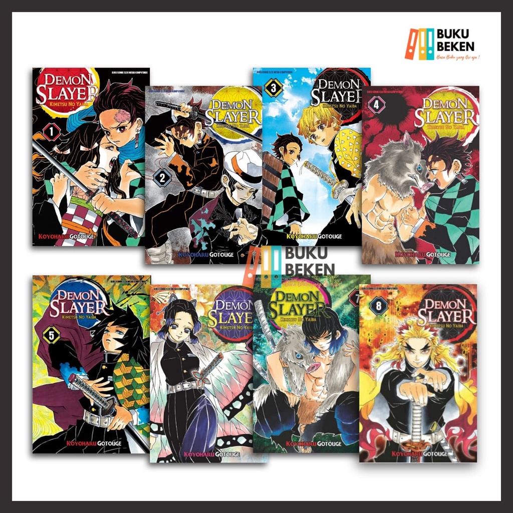 Jual Komik Demon Slayer Kimetsu No Yaiba Volume 1 2 3 4 5 6 7 8 9 10 11 ...