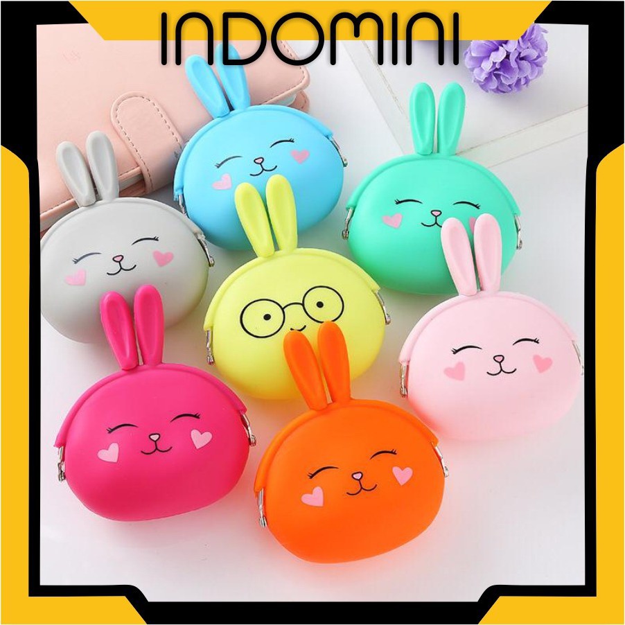Jual INDOMINI DOMPET KOIN SILIKON JELLY KARAKTER KELINCI BUNNY TEMPAT UANG COIN POUCH SERBAGUNA ...