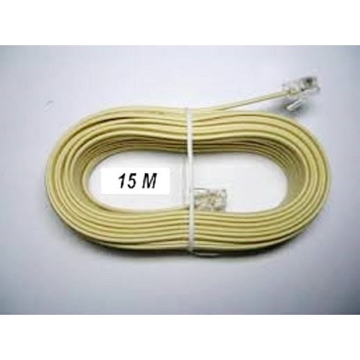 Jual kabel line telepon 15m+pin rj11 | Shopee Indonesia