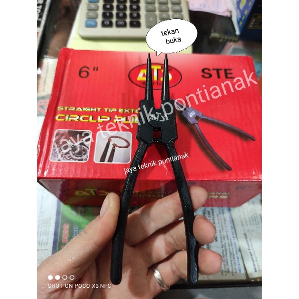 Jual tang pin snap ring tang circlip external / tekan buka (lurus ...