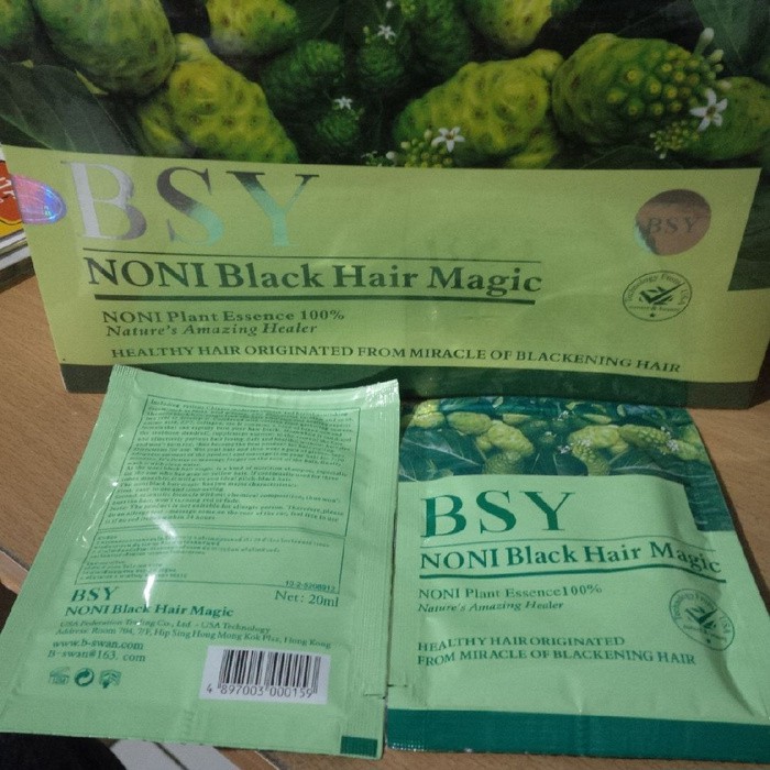 Jual BSY NONI BLACK HAIR MAGIC ( / BOX ) | Shopee Indonesia