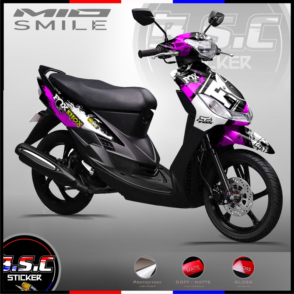 Jual Sticker Decal Full Body Mio Smile Mio Generasi 2 Motif Fox ...
