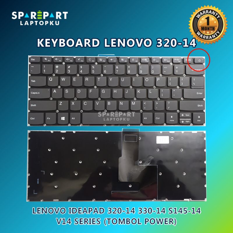 Jual KEYBOARD LENOVO IDEAPAD 320-14 330-14 IP320 IP330 S145-14 V14 ...