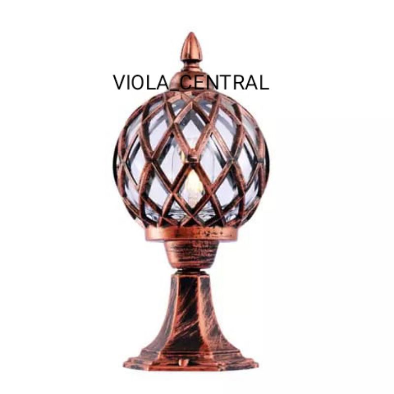 Jual LAMPU PILAR PAGAR WARNA MERAH TEMBAGA | Shopee Indonesia